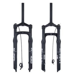 bolany snow bike front fork for a bicycle 26inch aluminum alloy air gas fat fork bike for 4.0" tire bicycle accessories