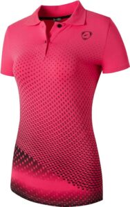 sportides women's sport polo tee shirt tshirt t-shirt short sleeve poloshirt golf tennis badminton bowling swt251_rosered_xl