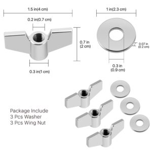 Flexzion 18-Piece Cymbal Accessories Kit - Includes Cymbal Felts and Sleeves with Base, Wing Nuts, Washers, & Hi-Hat Cup & Clutch Felts for Mounting & Securing Cymbals on Drum Sets (Black)