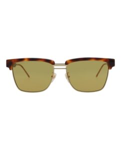 gucci gg0603s 006 havana/brown gg0603s rectangle sunglasses lens category 2 s