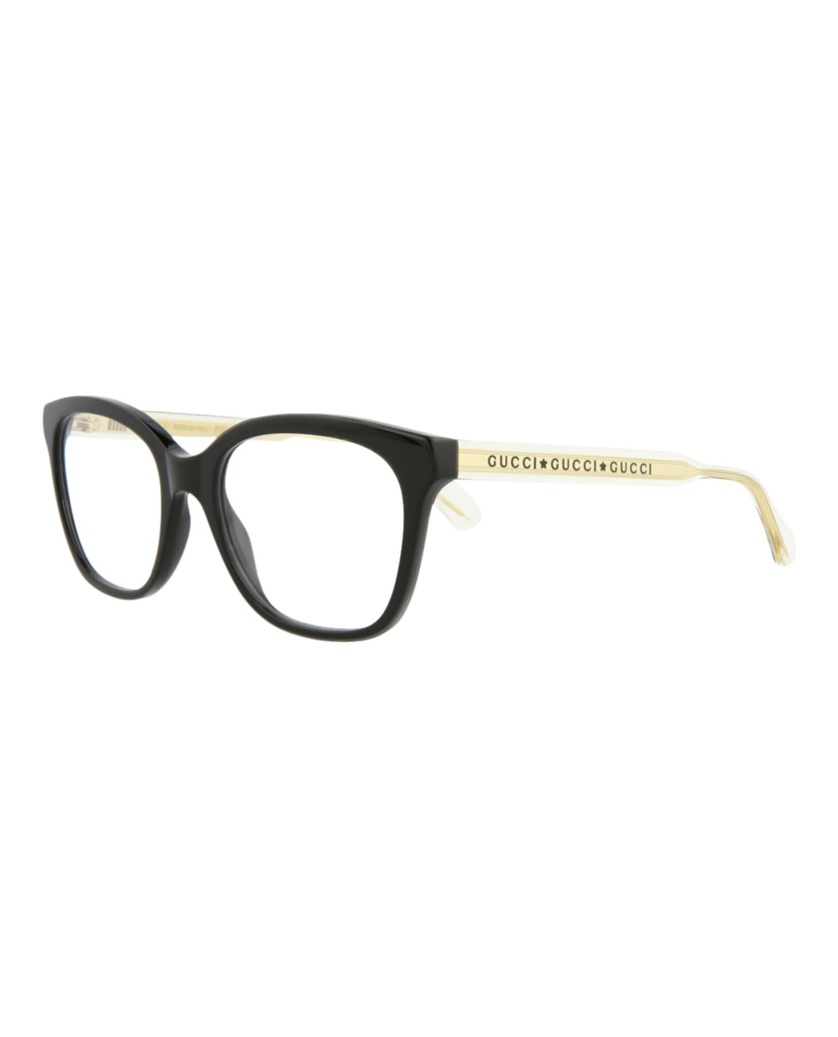 Gucci GG 0566O 001 Black Plastic Square Eyeglasses 52mm