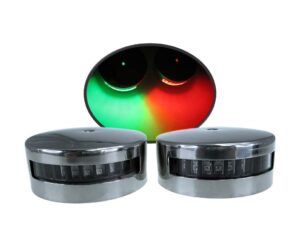 pactrade marine horizontal ss304 navigation light led green starboard red port