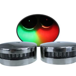 Pactrade Marine Horizontal SS304 Navigation Light LED Green Starboard Red Port