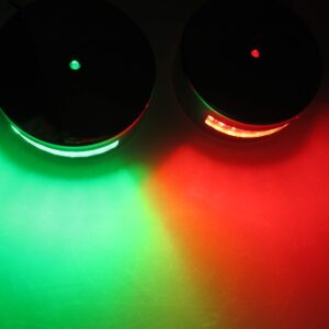 Pactrade Marine Horizontal SS304 Navigation Light LED Green Starboard Red Port