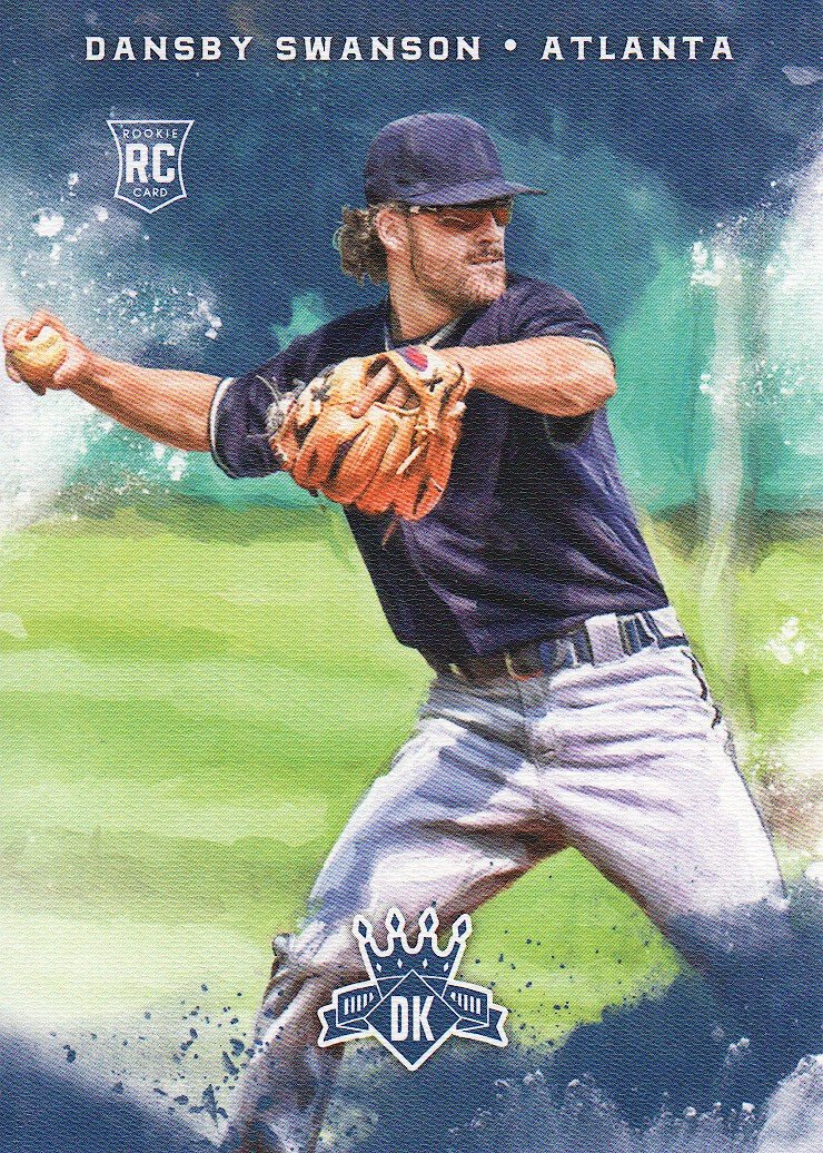 2017 Diamond Kings Baseball #129B Dansby Swanson SP VAR:There was so much hype.