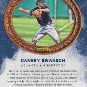 2017 Diamond Kings Baseball #129B Dansby Swanson SP VAR:There was so much hype.