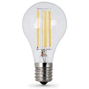 feit electric bpa1575n/850/fil/2 75w eq dm led e17 base light bulb, 2 bulbs