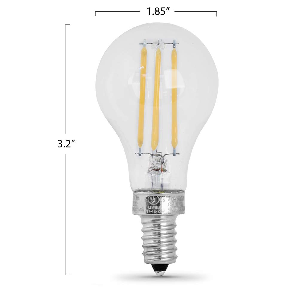 Feit Electric BPA1575C/827/FIL/2 75W EQ DM LED Light Bulbs, 2 Bulbs