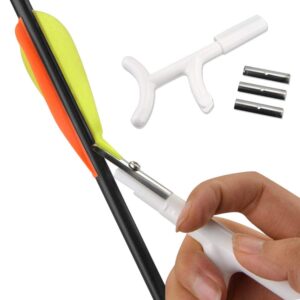 sharrow archery arrow feather stripper removing fletching stripping tool removal flethes accessory (white)