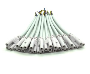 traodin t5 t8 led lamp connecting wire ceiling lights daylight led integrated tube cable linkable cords for led tube lamp holder socket fittings with cables (6 inch 10-pack 3pin)