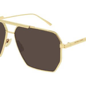 Bottega Veneta Square Sunglasses BV1012S 003 Gold 60mm 1012