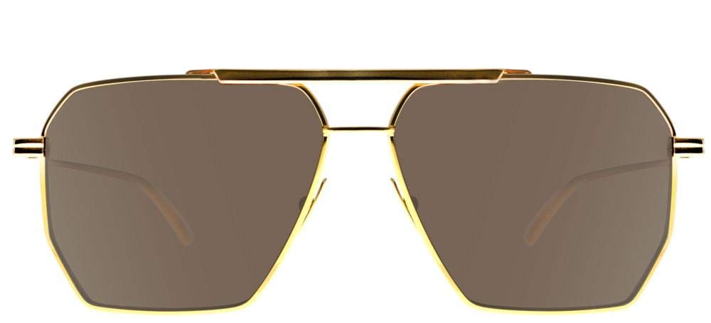 Bottega Veneta Square Sunglasses BV1012S 003 Gold 60mm 1012