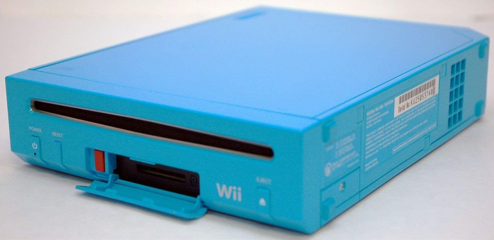 Nintendo Wii Limited Edition Blue Video Game Console (Renewed)