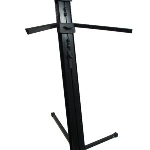 Harmony Audio HA-KEYSTAND Professional 2-Tier Column Keyboard Stand with 5/8" Mic Mount Ver2.0