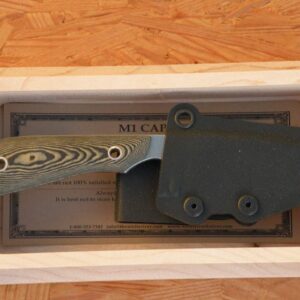 White River M1 Caper, Canvas Black/Olive Micarta