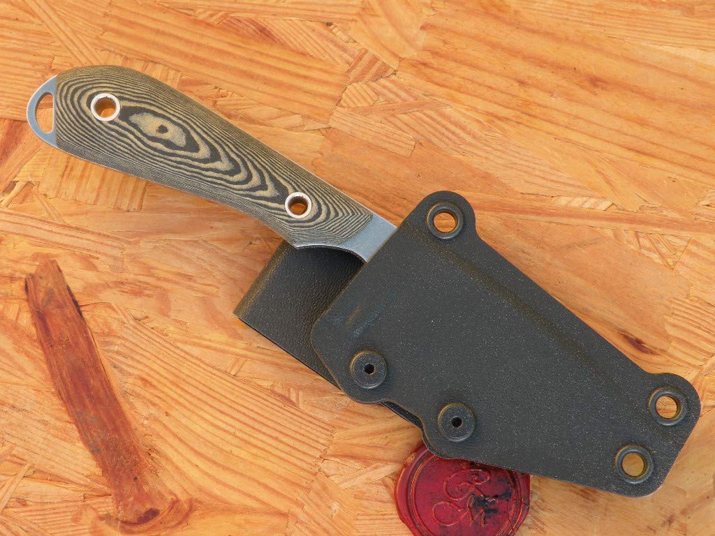 White River M1 Caper, Canvas Black/Olive Micarta