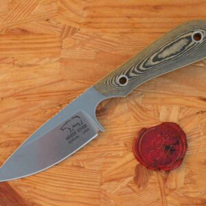 White River M1 Caper, Canvas Black/Olive Micarta