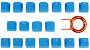 taihao sky blue rubber tprgaming backlit keycaps set for cherry mx mechanical keyboards compatible oem tfue