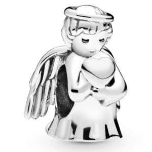 pandora angel of love charm clear one size