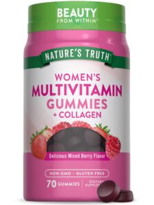 nature's truth womens multivitamin gummies plus collagen & biotin | 70 count | non-gmo & gluten free supplement