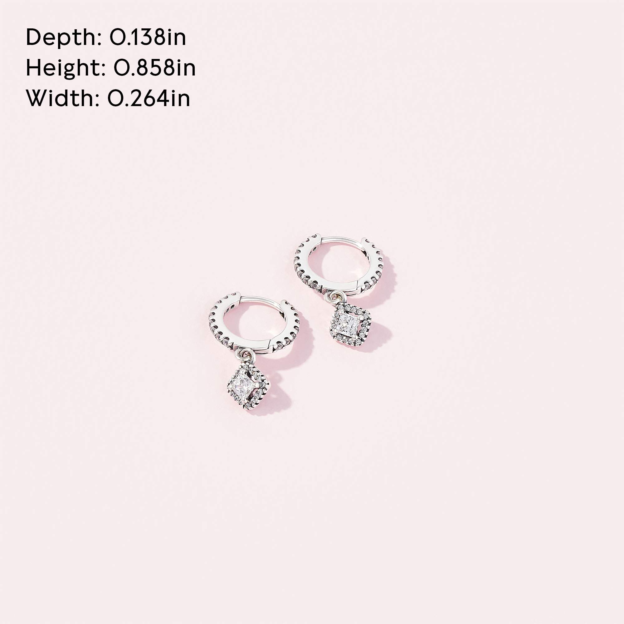 Pandora Square Sparkle, Clear CZ