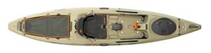 wilderness systems tarpon 120 - sit on top fishing kayak - premium angler kayak - adjustable and designed seat - 12.3 ft - fossil tan