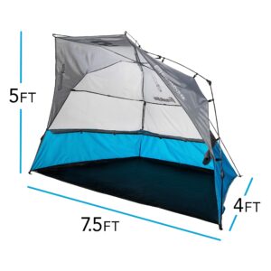 Franklin Sports Sideline Sunblocker Shelter - Easy Set Up - Portable and UPF 50+ Protected Design - Great for Beach and Sports Games