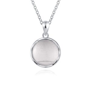 925 sterling silver cremation necklace for ashes - transparent crystal circle urn pendent necklace memorial jewelry for women