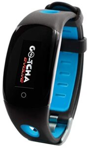 go-tcha evolve (go-tcha 2) led-touch wristband watch for pokemon go with auto catch and auto spin - black/blue