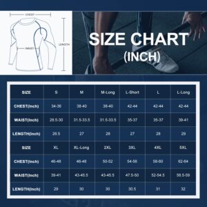 Milin Naco Compression Shirts for Men Long Sleeve Compression Undershirts Dry Fit Compression Shirt Baselayer Rash Guard