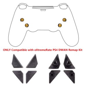 eXtremeRate Replacement Ergonomic Back Buttons, K1 K2 K3 K4 Paddles for PS4 Controller Dawn Remap Kit (Only fits with eXtremeRate Remap Kit)