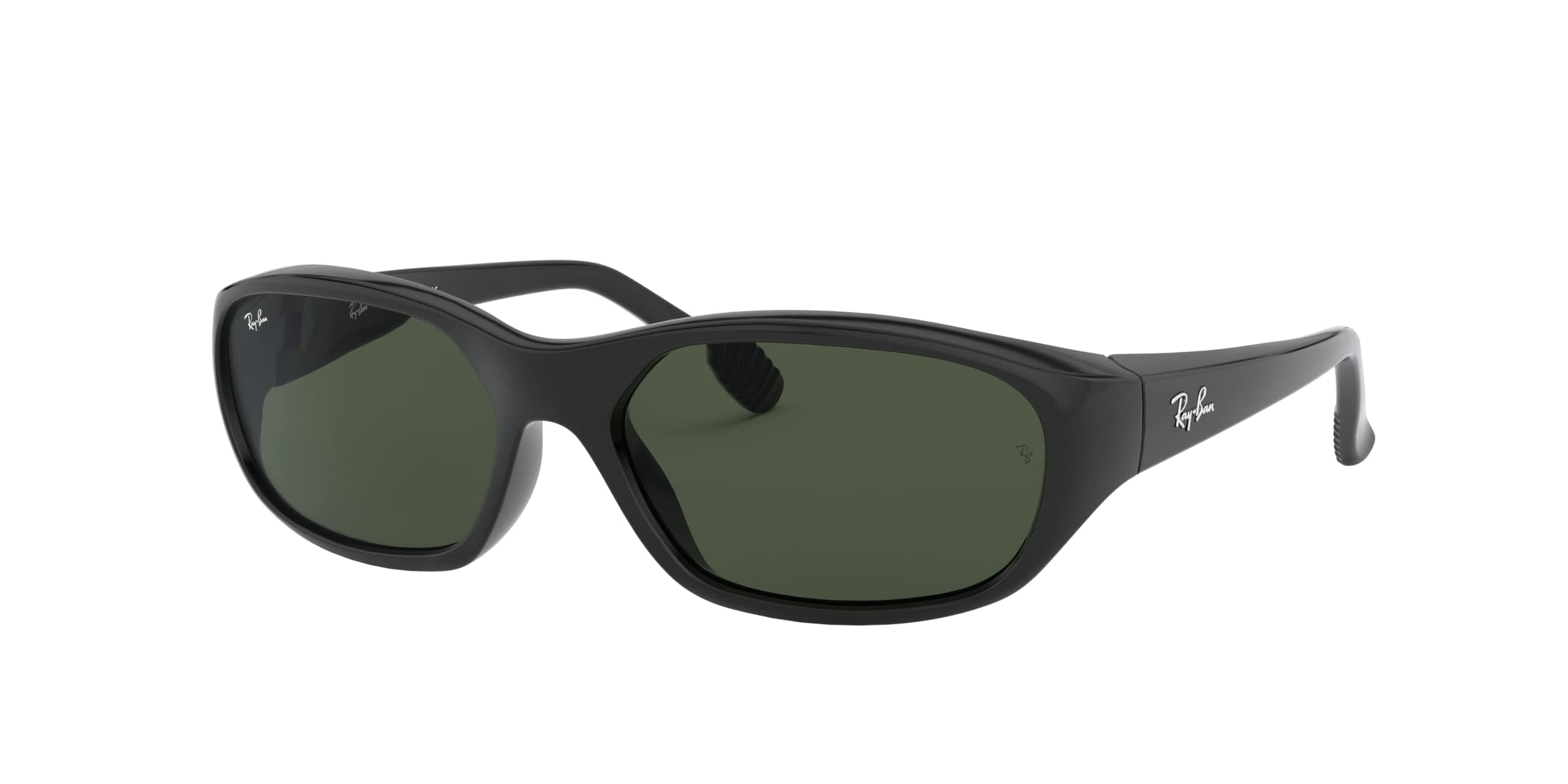 Ray-Ban Men's RB2016 Daddy-O Rectangular Sunglasses, Black/G-15 Green, 59 mm