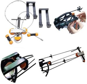 sharrow portable hand held compound bow press with 2 quad brackets bow string replacement tool for compound bow archery