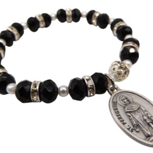 Westman Works St Peregrine Cancer Healing Saint Gift Set with Italian Bracelet and Holy Prayer Card