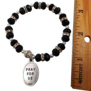 Westman Works St Peregrine Cancer Healing Saint Gift Set with Italian Bracelet and Holy Prayer Card