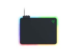 razer firefly v2 - gaming mouse pad (gaming mouse mat, micro-textured surface, cable holder, rgb chroma lighting) black