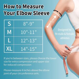 ABYON Elbow Compression Sleeve (1pcs)+Tennis Elbow Brace (2pcs),Elbow Support Gear for Sports or Daily Use to Reduce Joint Pain and Treat Tendonitis | Tennis Elbow | Golfer's Elbow | Arthritis