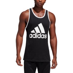 adidas men's badge of sport classic tank, black/white, medium