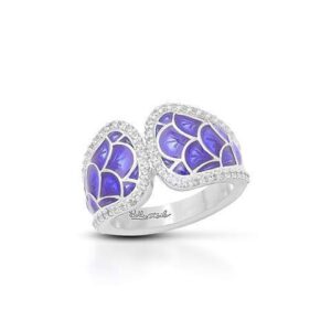 belle etoile marina ring purple ring size: 7