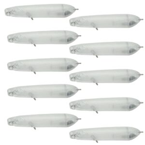 10pcs unpainted pencil lipless bait fishing blank popper hard crank bait lure body 85mm 10.2g blank lures free eye 8247