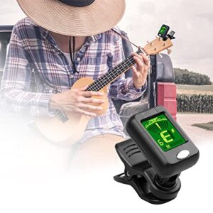 JOYO Clip on Tuner Digital Electronic Tuner for Guitar, Bass, Ukulele, Violin, Mandolin, Banjo Acoustics Calibration Tuner (JT-09)