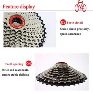 Bolany 8/9/10/11 Speed Cassette 11-40/42/46/50T Mountain Bike,Lightweight Bicycle MTB Cassettes, fit Shimano/SRAM/FSA/Campagnolo/KMC XC AM DH MTB 6/7/8/9/10/11S Chains