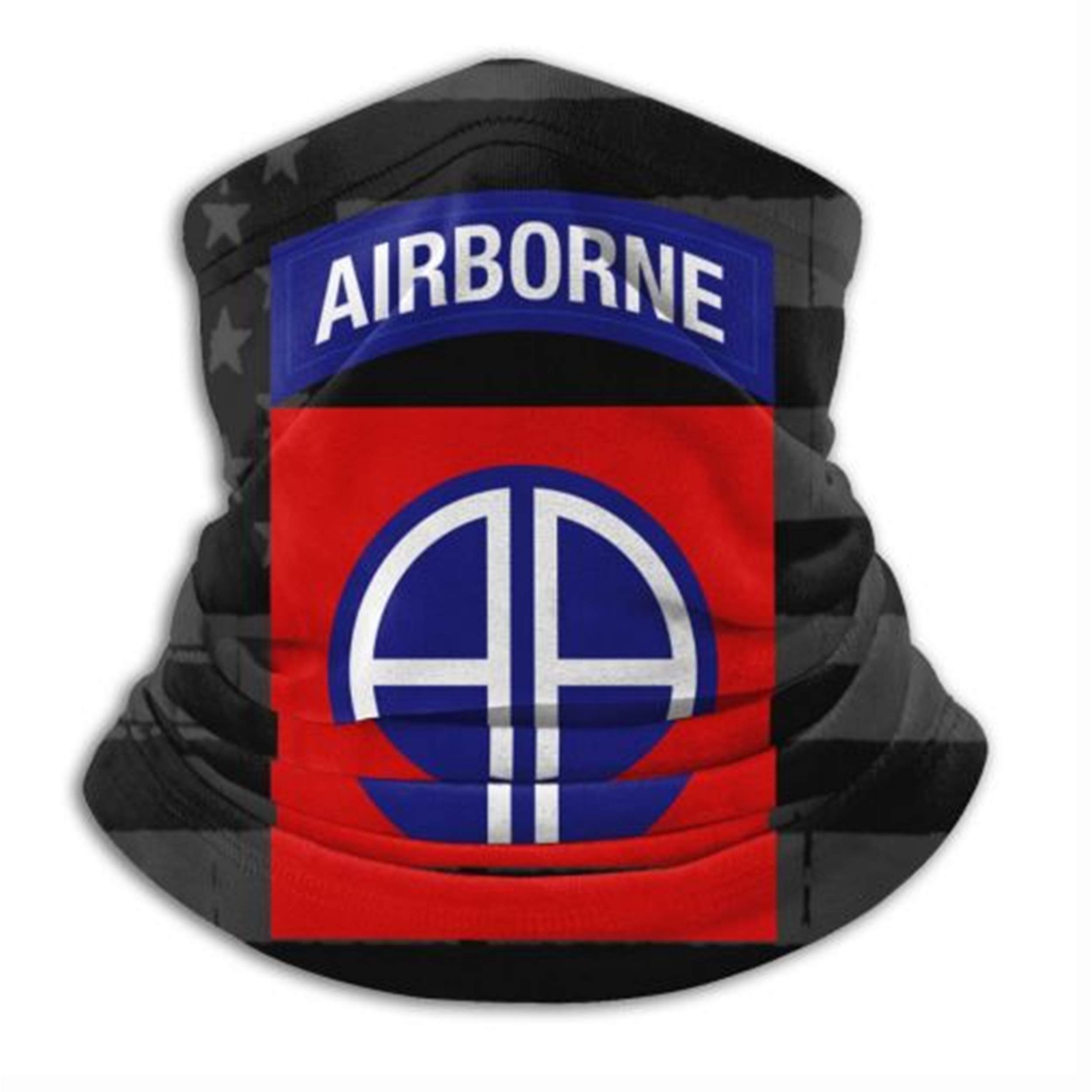 82nd Airborne Division Military Logo Unisex Bandanas Mouth Mask Face Masks Cover Neck Warmer For Dust Wind Sun Uv