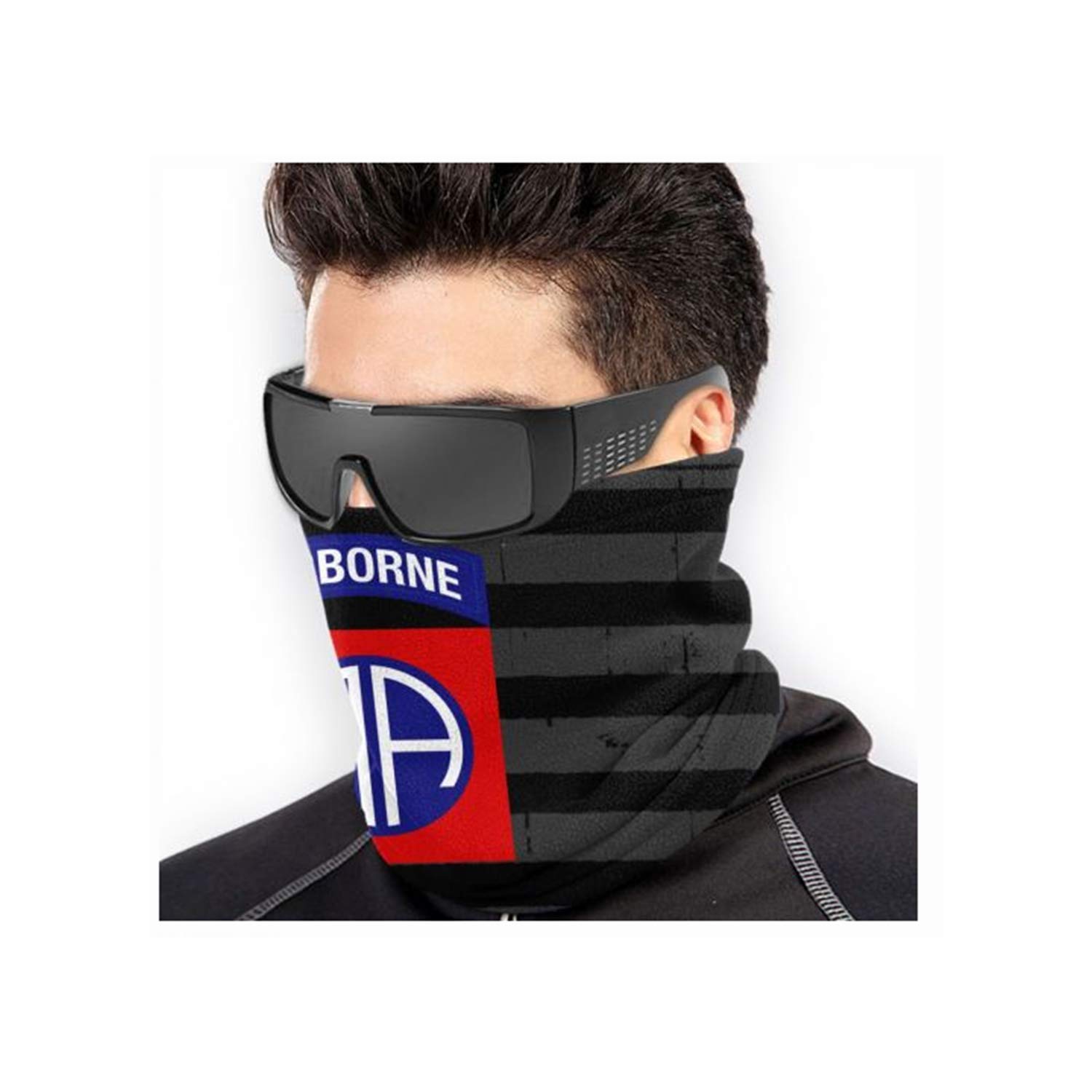 82nd Airborne Division Military Logo Unisex Bandanas Mouth Mask Face Masks Cover Neck Warmer For Dust Wind Sun Uv