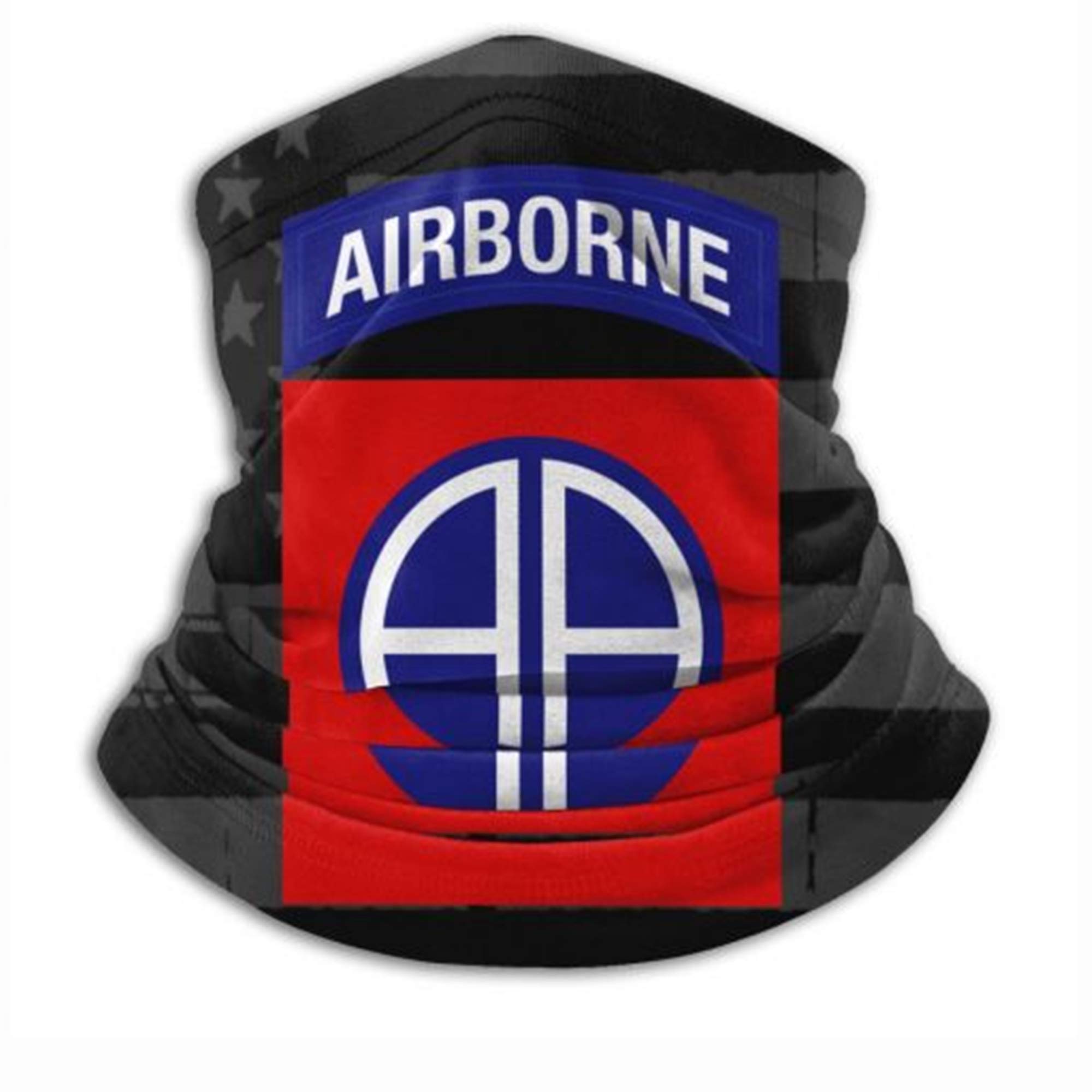 82nd Airborne Division Military Logo Unisex Bandanas Mouth Mask Face Masks Cover Neck Warmer For Dust Wind Sun Uv