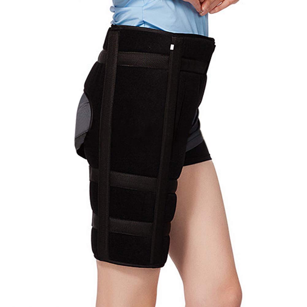 Yudesun Groin Support Wrap for Men Women - Compression Thigh Support Adjustable Hip Injury Stabilizer Recovery Brace Strap For Hip Groin Quad Hamstring