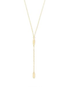 kendra scott fern y necklace for women, fashion jewelry, 14k gold-plated