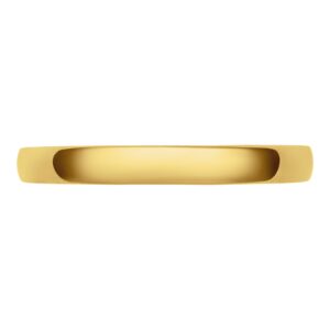 Brilliant Expressions 10K Yellow Gold Classic 2MM Women's Ring - Conflict-Free, Durable, Plain Wedding Band - Size 8