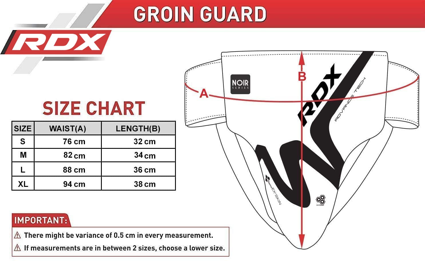 RDX Groin Protector for Boxing, Muay Thai, Kickboxing and MMA Fighting, Maya Hide Leather Abdo Gear for Martial Arts Training, Men Jockstrap Abdominal Guard for Sparring, Taekwondo and Grappling