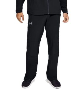 under armour men's hockey warm up pants, black (001)/white, x-large